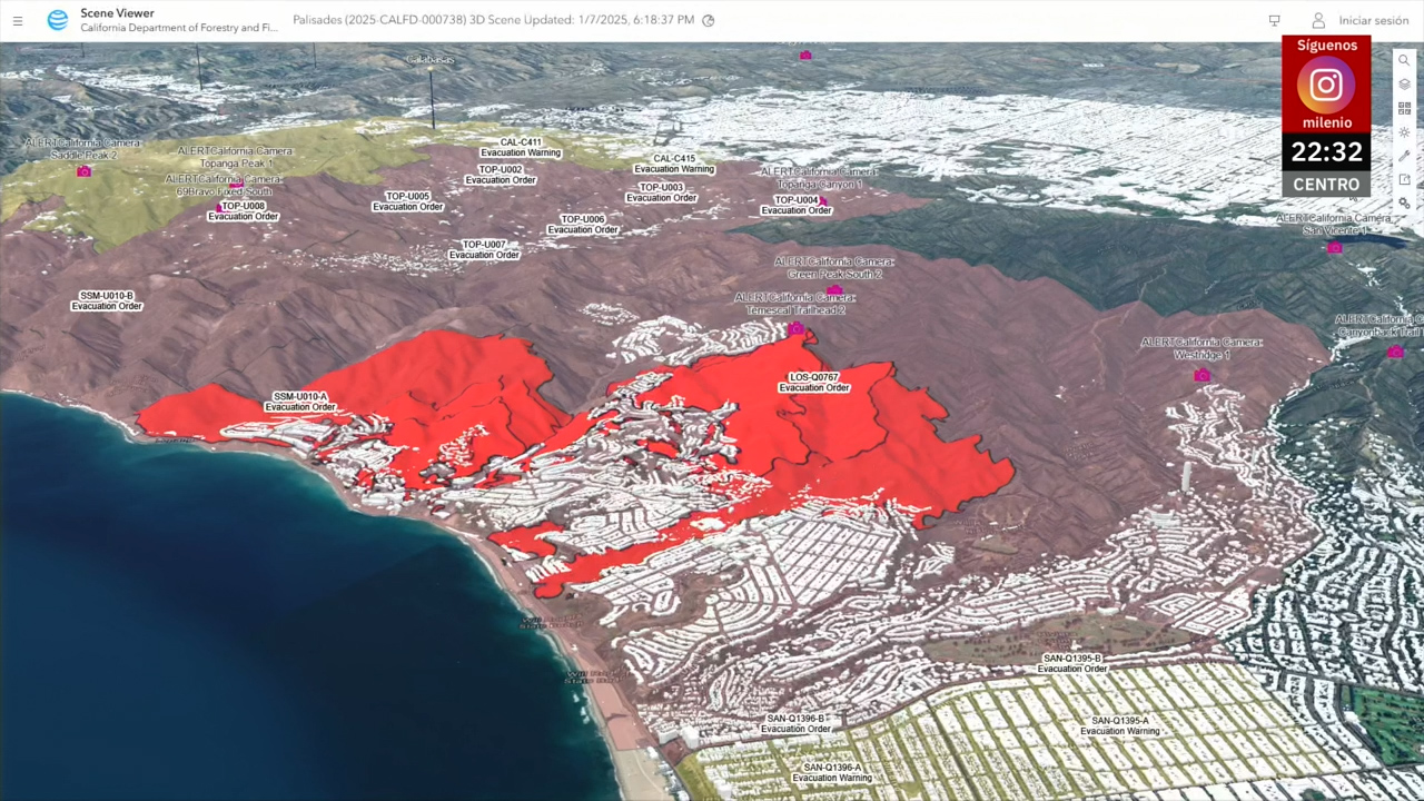 Impresionantes imágenes del incendio forestal de California- Grupo Milenio