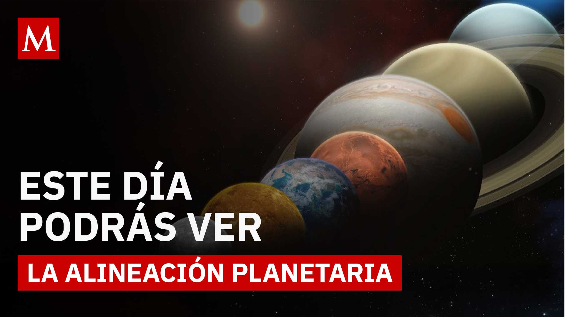 Seis planetas alineados 2025: Hora exacta y cómo verlos- Grupo Milenio